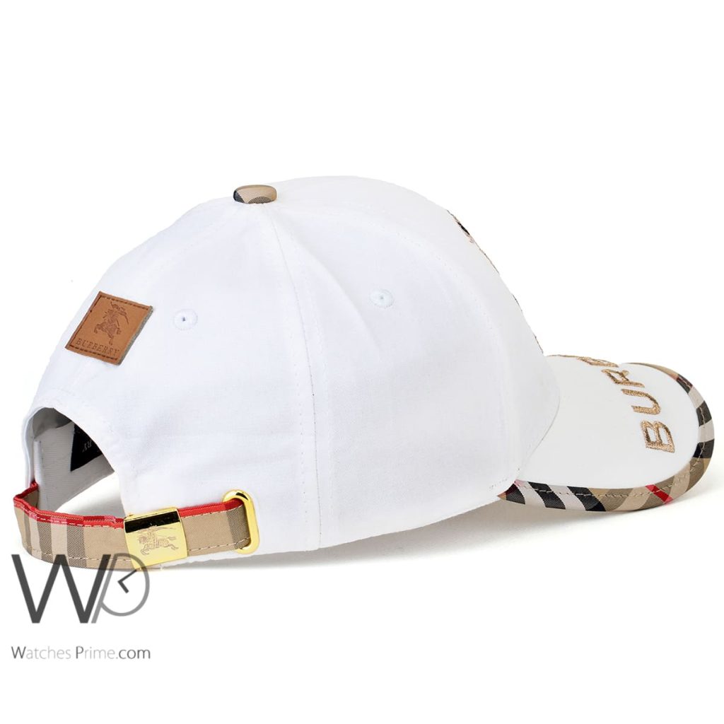 Burberry BT White Baseball Cap | Watches Prime
