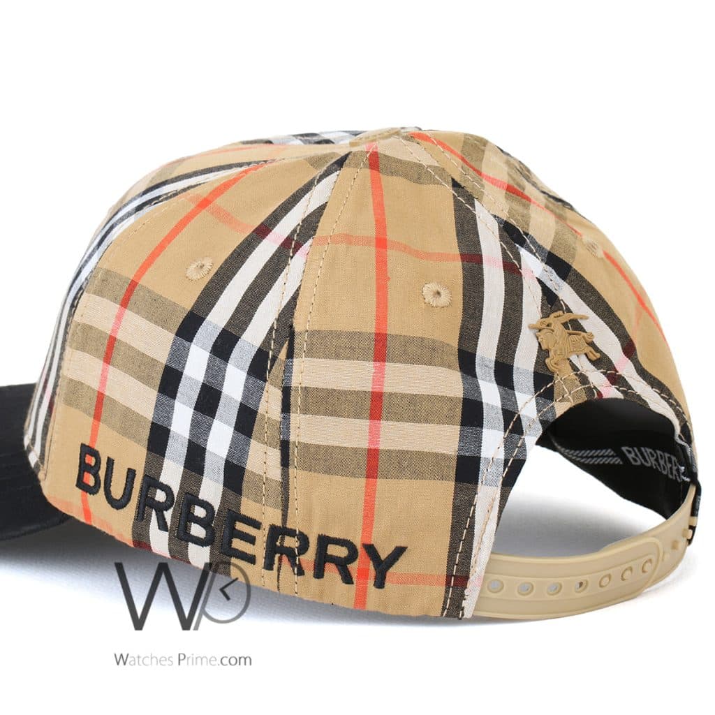 Burberry BT Beige Black Baseball Cap | Watches Prime