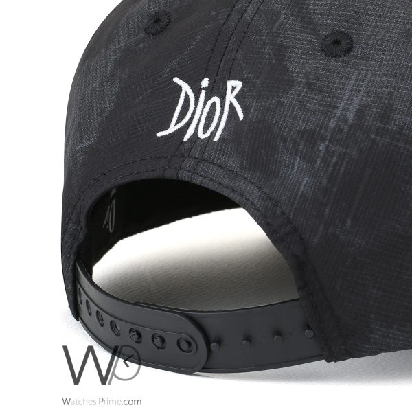 Christian Dior Black Baseball Cotton CD Cap | Watches Prime