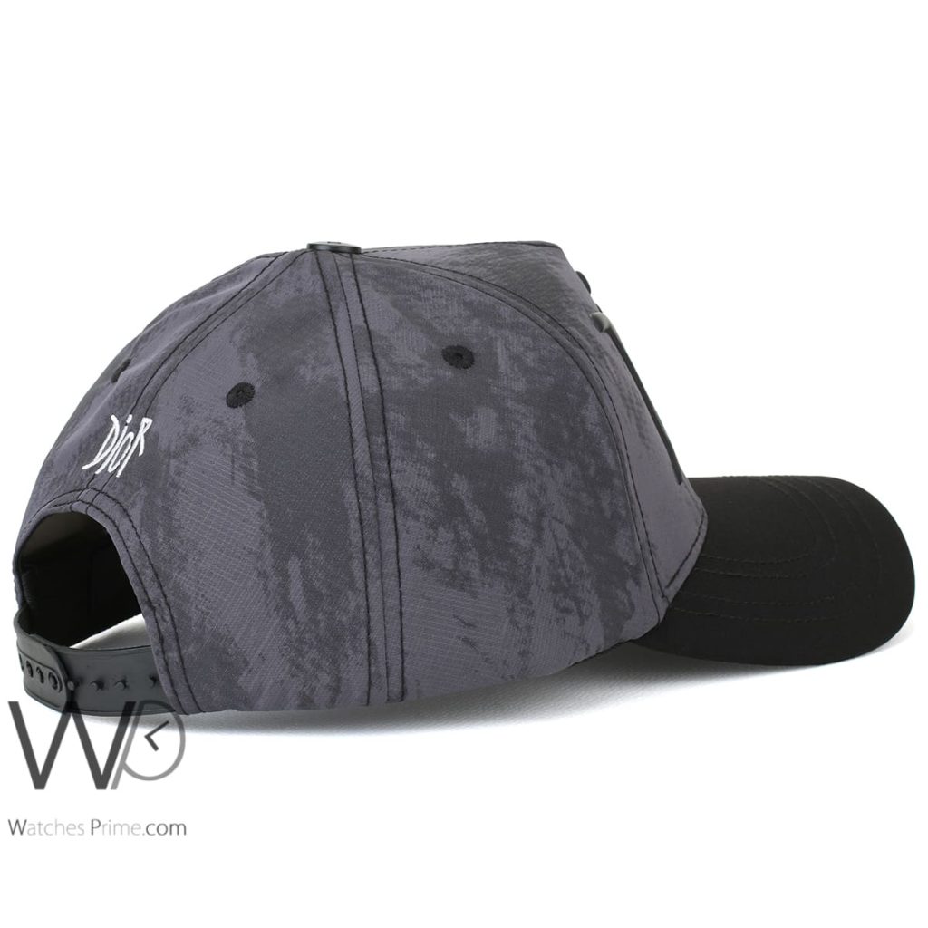 Christian Dior Grey Baseball Cotton CD Cap | Watches Prime