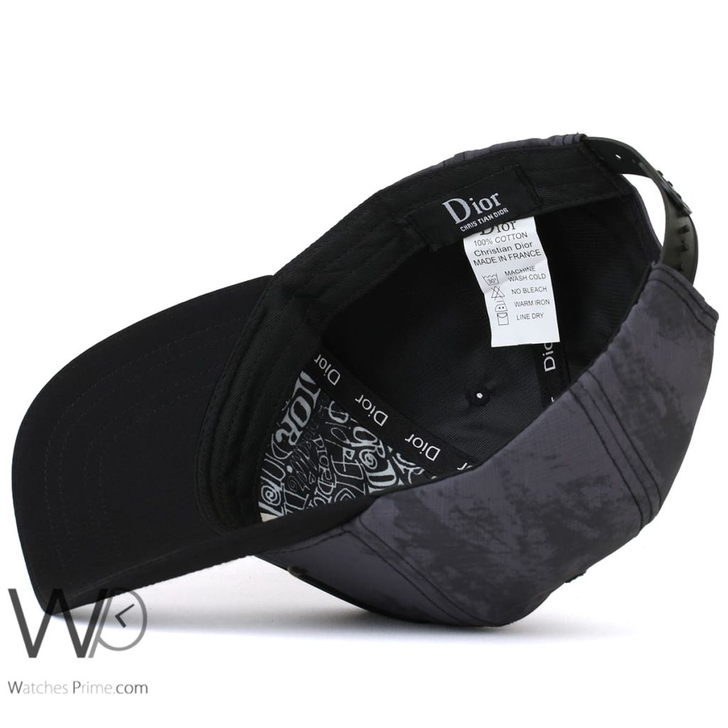 Christian Dior Grey Baseball Cotton CD Cap | Watches Prime