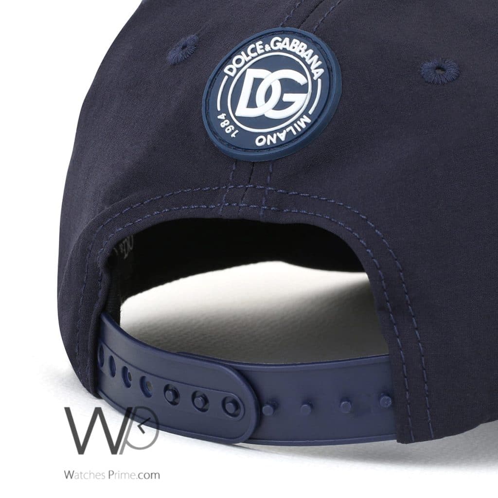 Dolce Gabbana Milano DG Baseball Navy Blue Cotton ap | Watches Prime