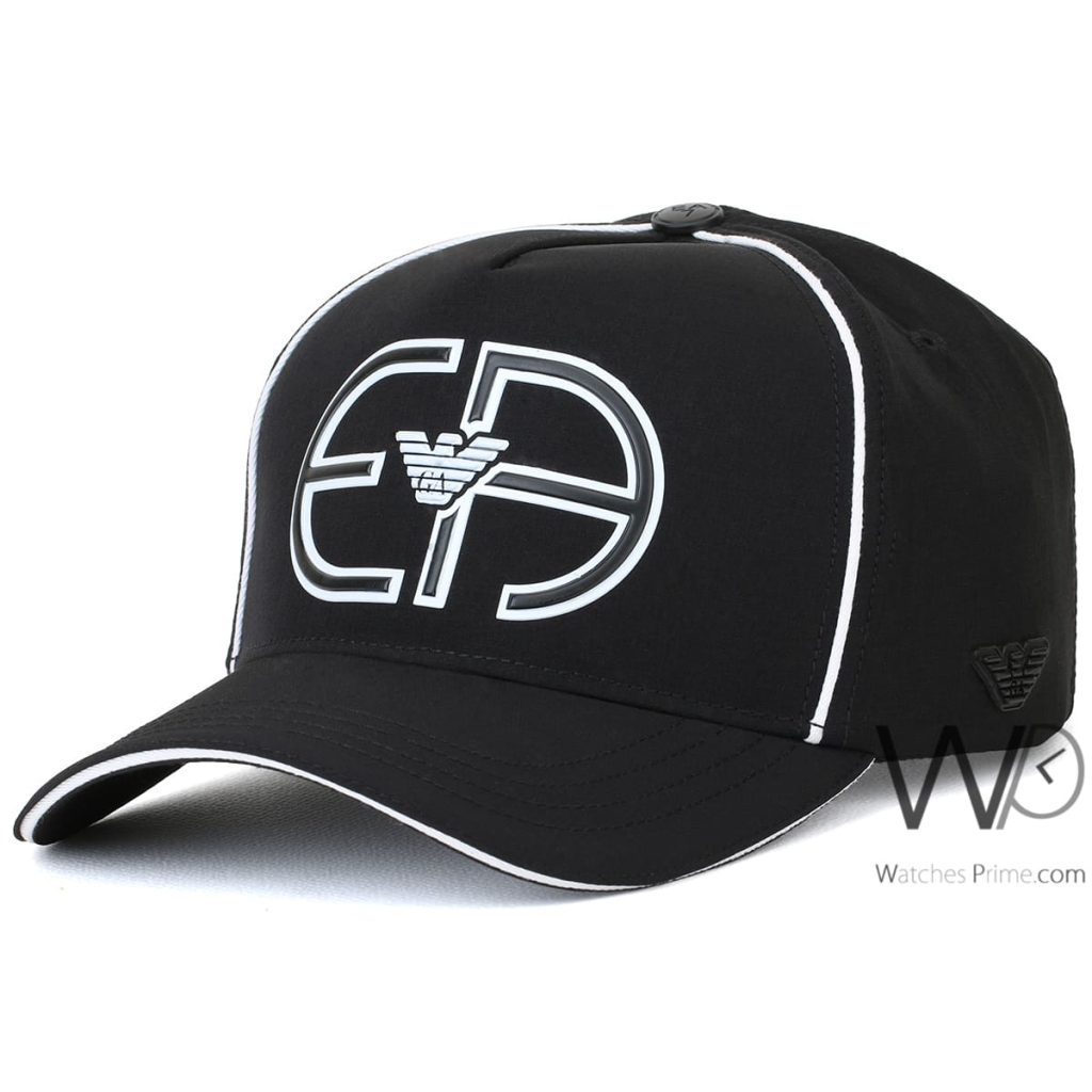 Emporio Armani EA7 Black Baseball Cap | Watches Prime