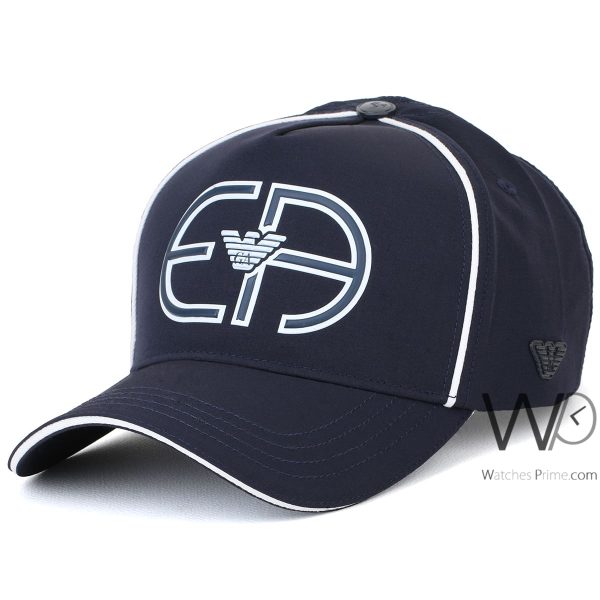 Emporio Armani EA7 Navy Blue Baseball Cap | Watches Prime