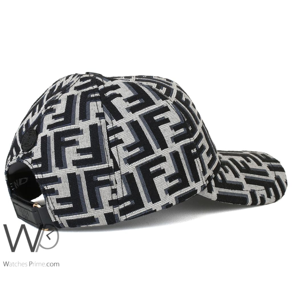 Fendi Roma FF 1925 Baseball Cotton Black Cap | Watches Prime