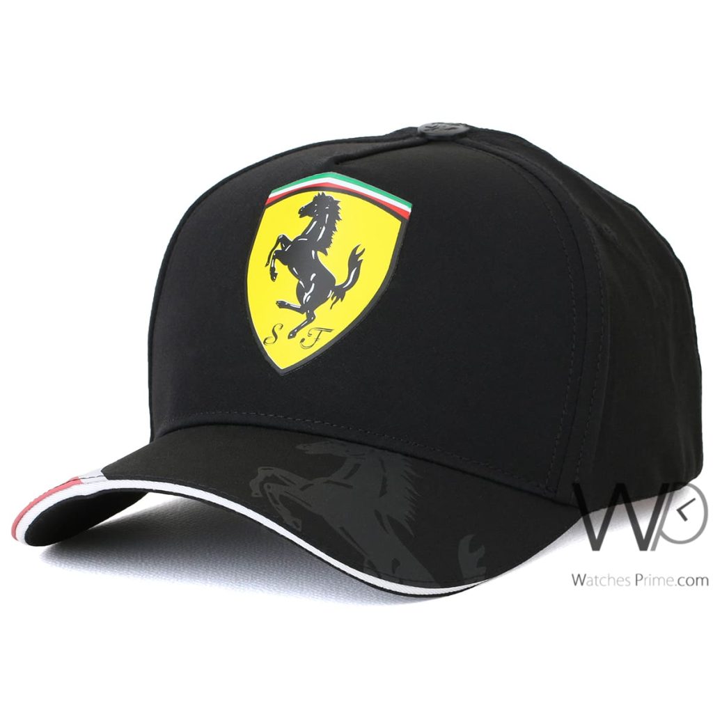 Ferrari SF Horse Black Baseball Cotton Cap | Watches Prime