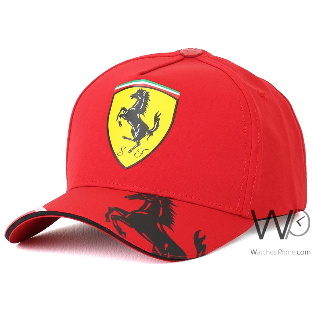 Ferrari SF Horse Red Baseball Cotton Cap | Watches Prime