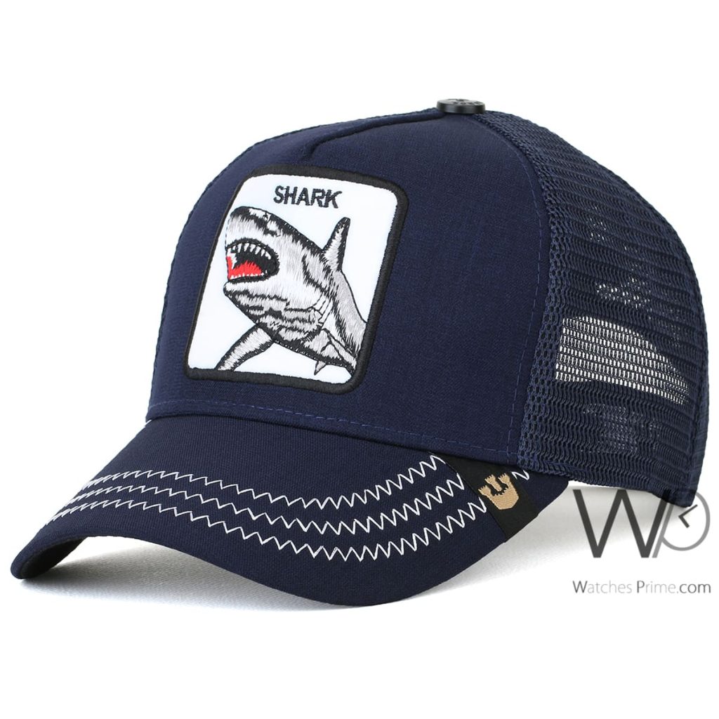 Goorin Bros Shark Trucker Navy Blue Cap | Watches Prime