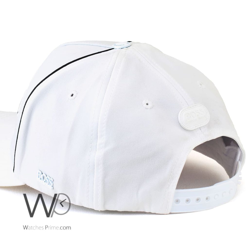 Hugo Boss White Baseball Cap Cotton | Watches Prime