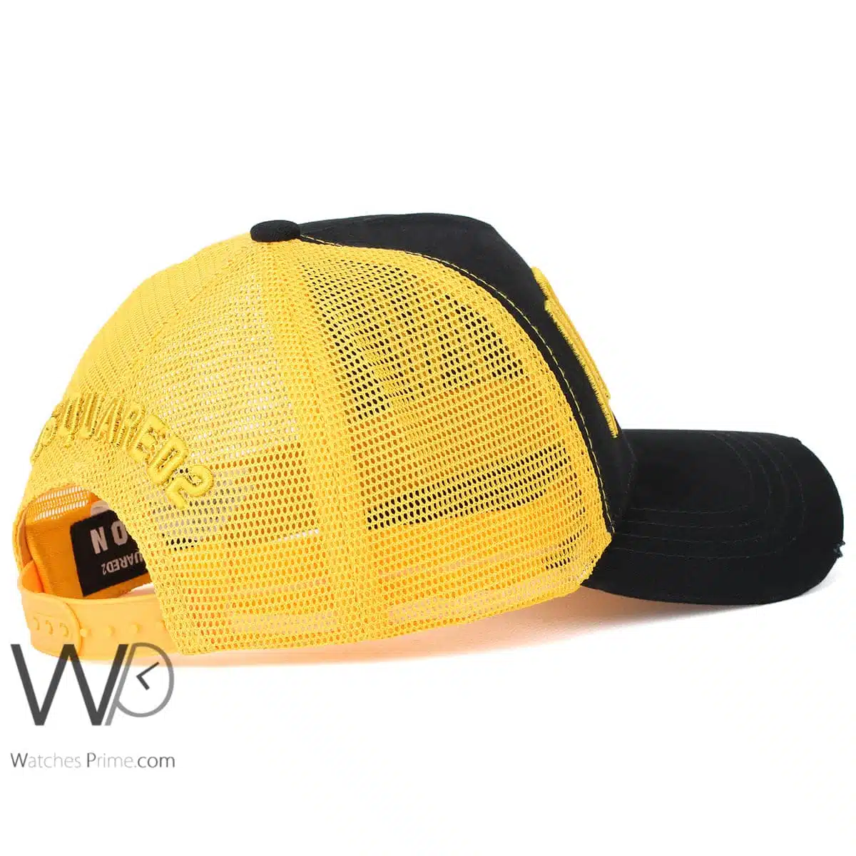 Dsquared2 Icon Yellow Black Trucker Cap | Watches Prime