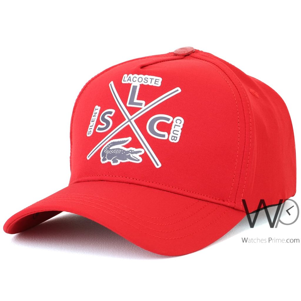 Lacoste Club Red Baseball Cap | Watches Prime