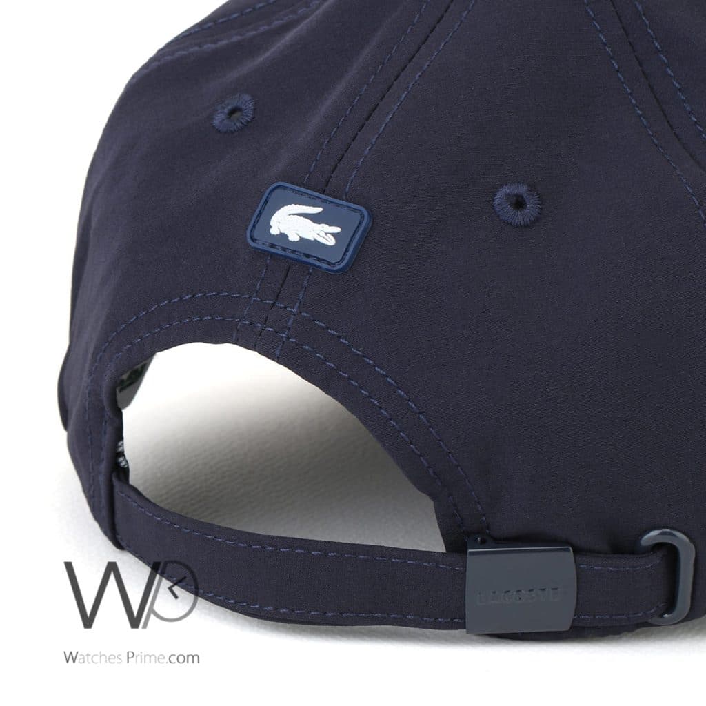 Lacoste Croc Navy Blue Baseball Cap Cotton | Watches Prime