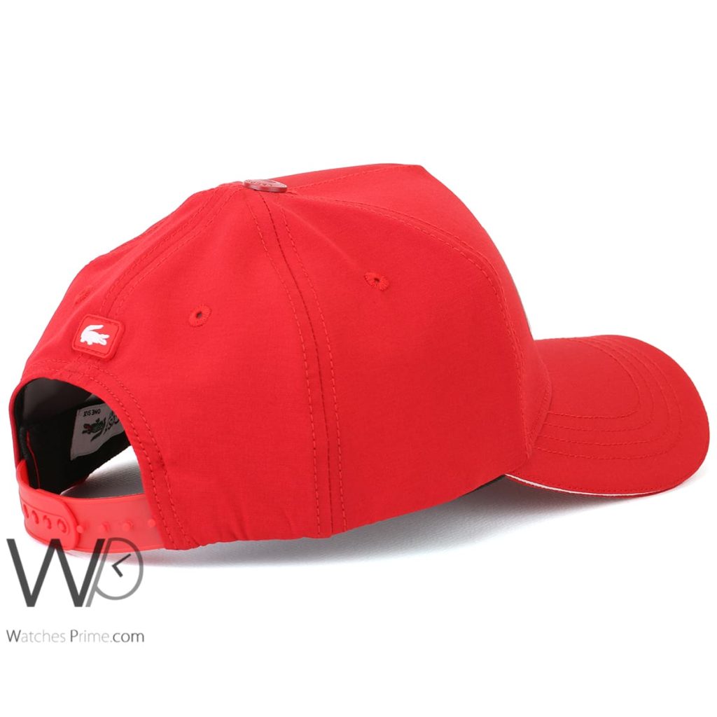 Lacoste Sport EST Red Baseball Cap | Watches Prime