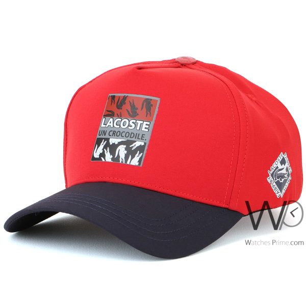 Lacoste Sport Cocodile Red Baseball Cap | Watches Prime