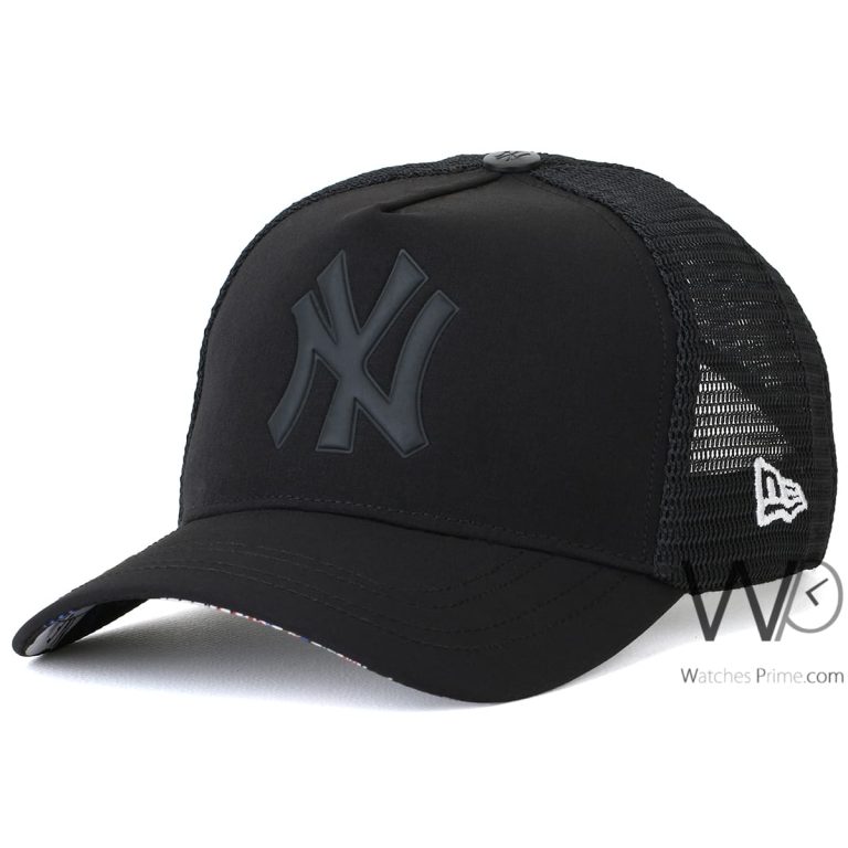 New York New Era NY Trucker Net Hat Black | Watches Prime