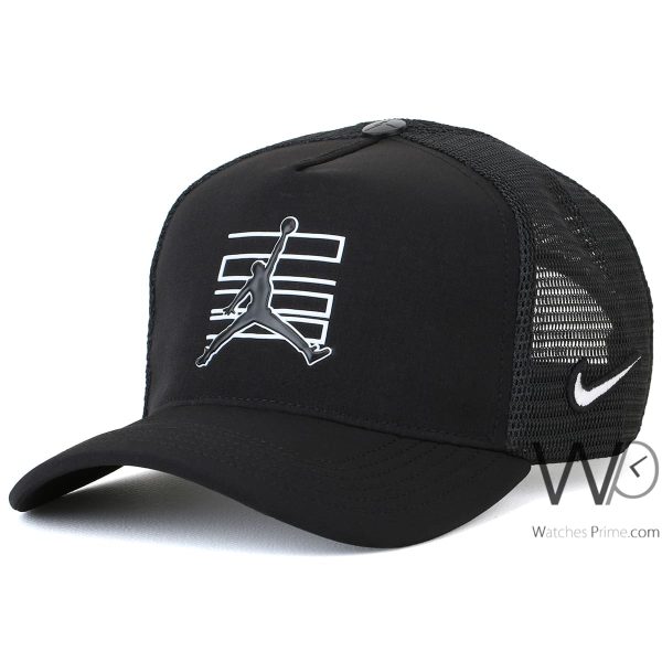 Nike Jordan Black trucker Net Cap | Watches Prime