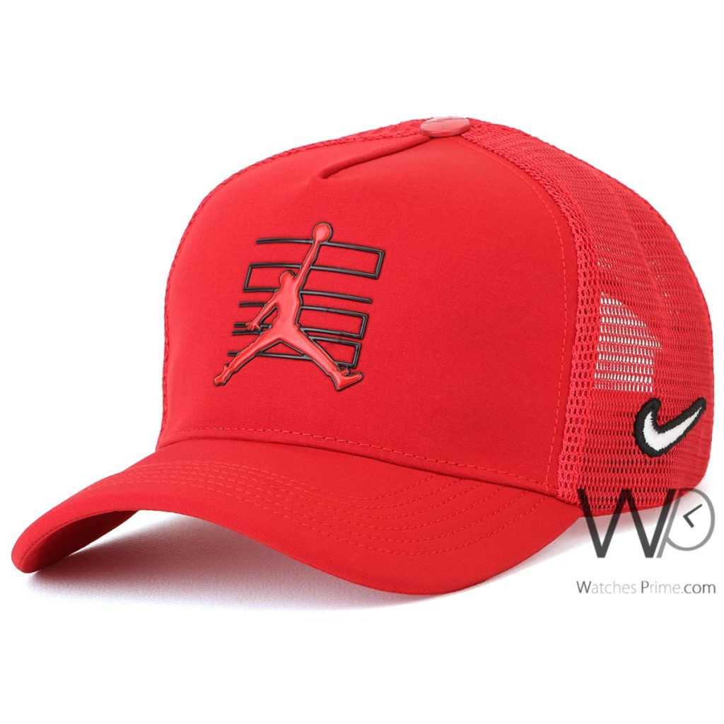 Nike Jordan Red trucker Net Cap | Watches Prime
