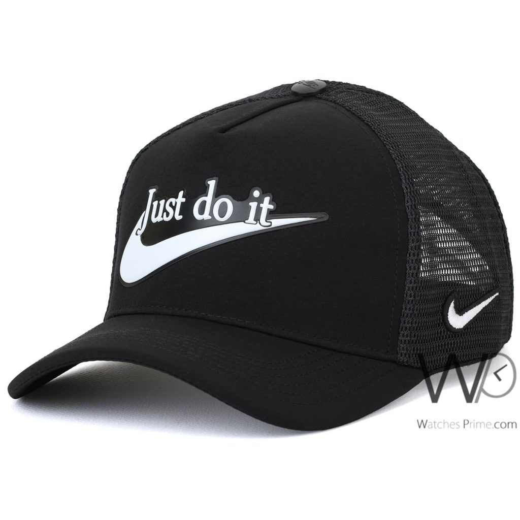 Nike Just Do It Black Mesh Hat | Watches Prime