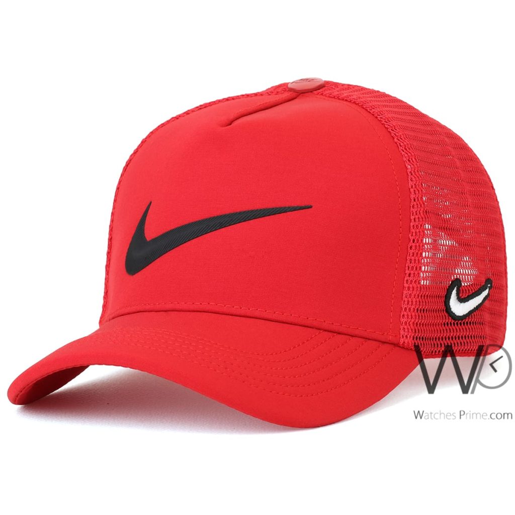 Nike Trucker Cap Red Mesh hat | Watches Prime