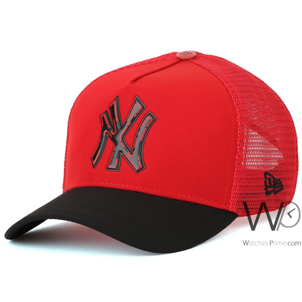 New York New Era Yankees NY Trucker Cap Red | Watches Prime