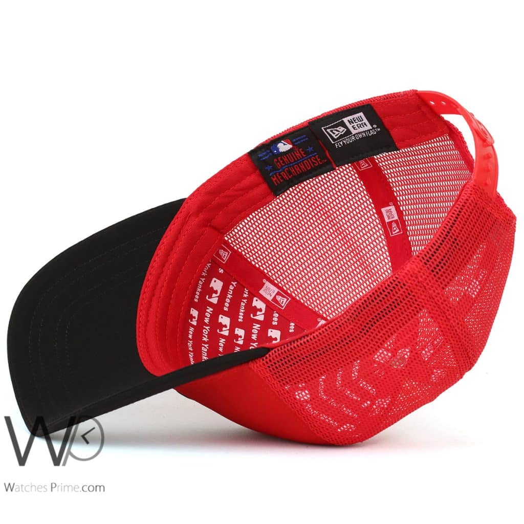 New York New Era Yankees NY Trucker Cap Red | Watches Prime