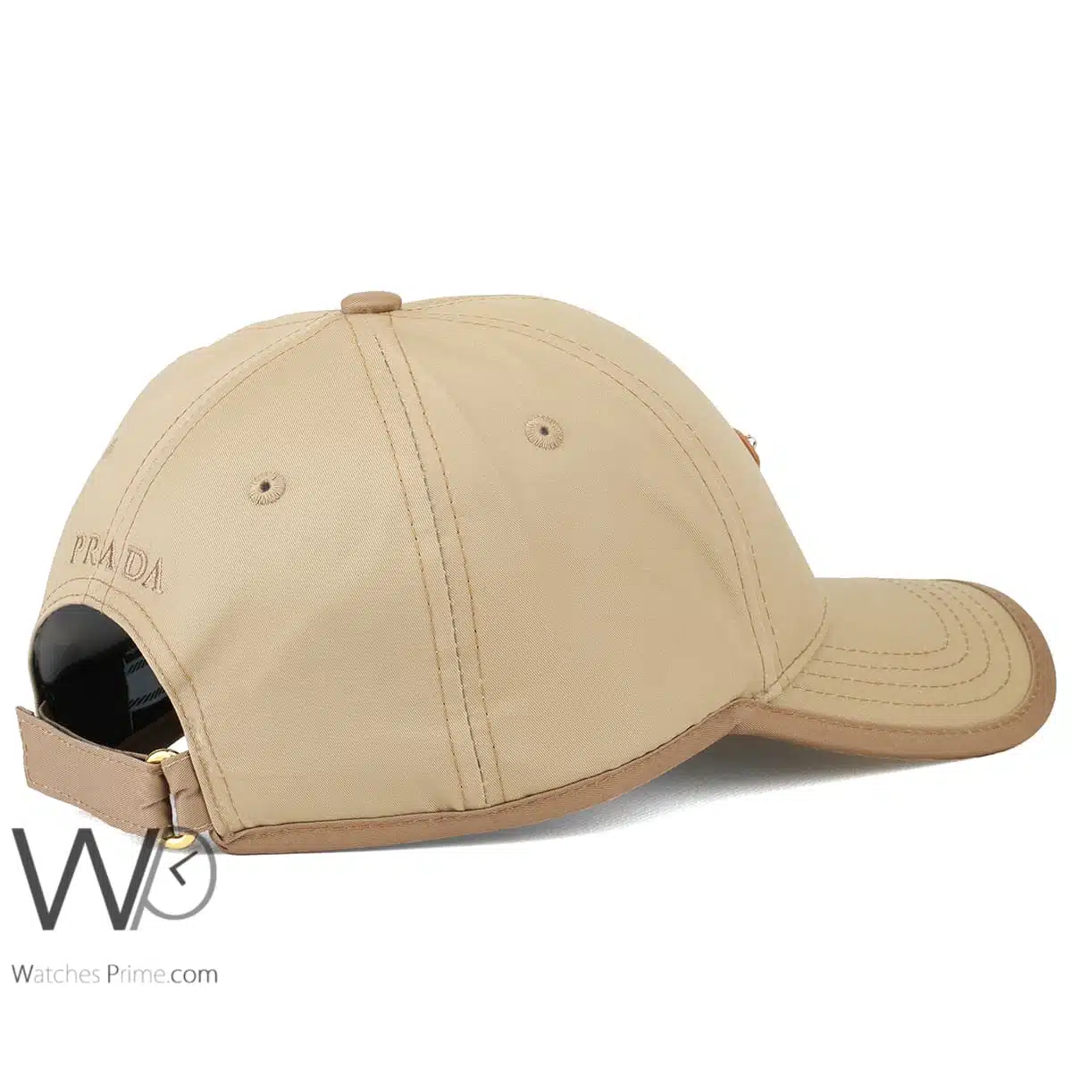 Prada Milano Baseball Beige Cap | Watches Prime
