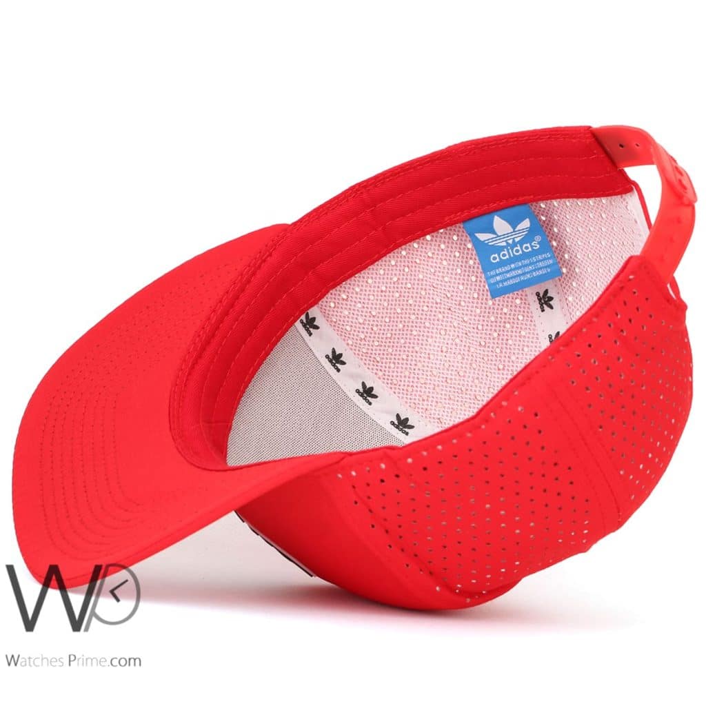 Adidas Snapback Flat Red Baseball Cap | Watches Prime