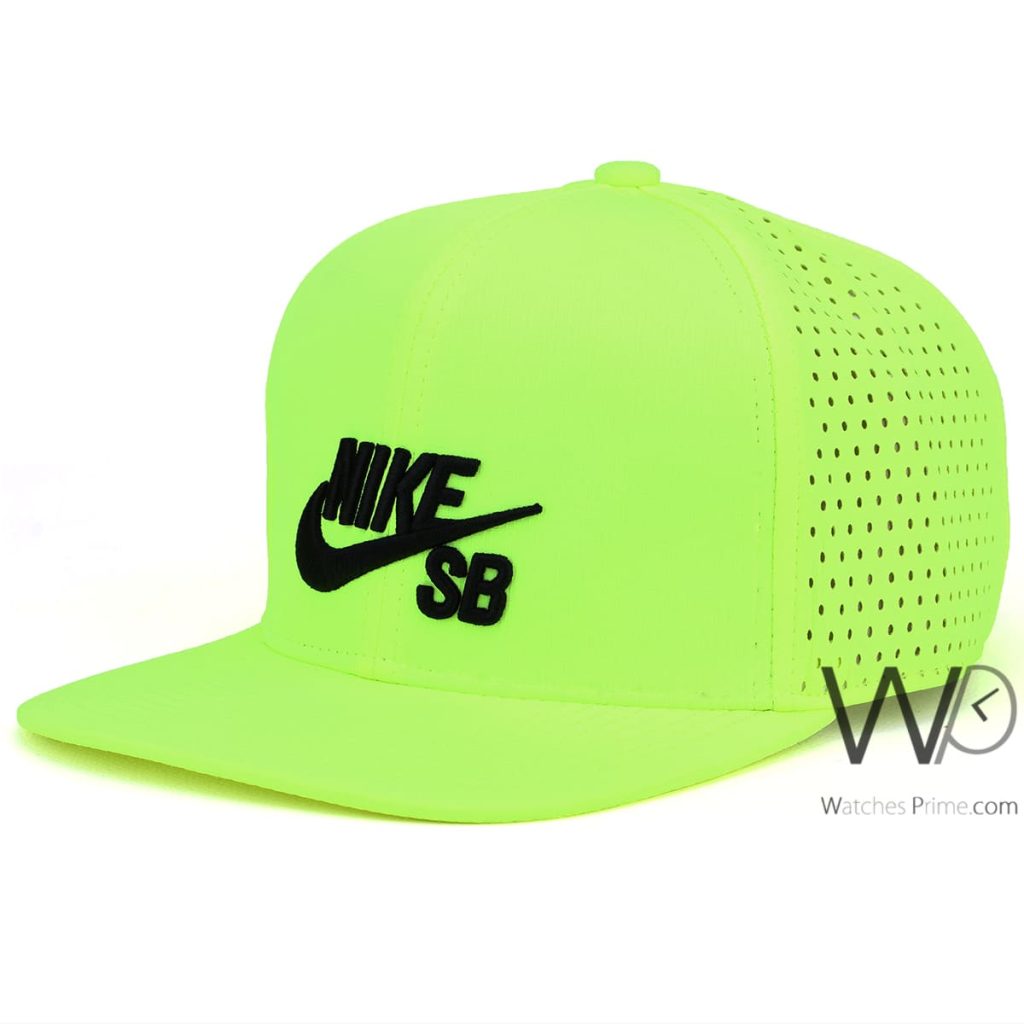 Nike Sb Flat Hyper Green Reflective Cotton Hip Hop Hat | Watches Prime