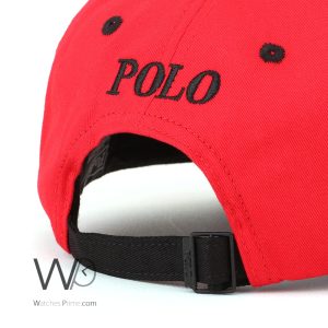 US Polo Ralph Lauren Baseball Red Black Cotton Cap | Watches Prime