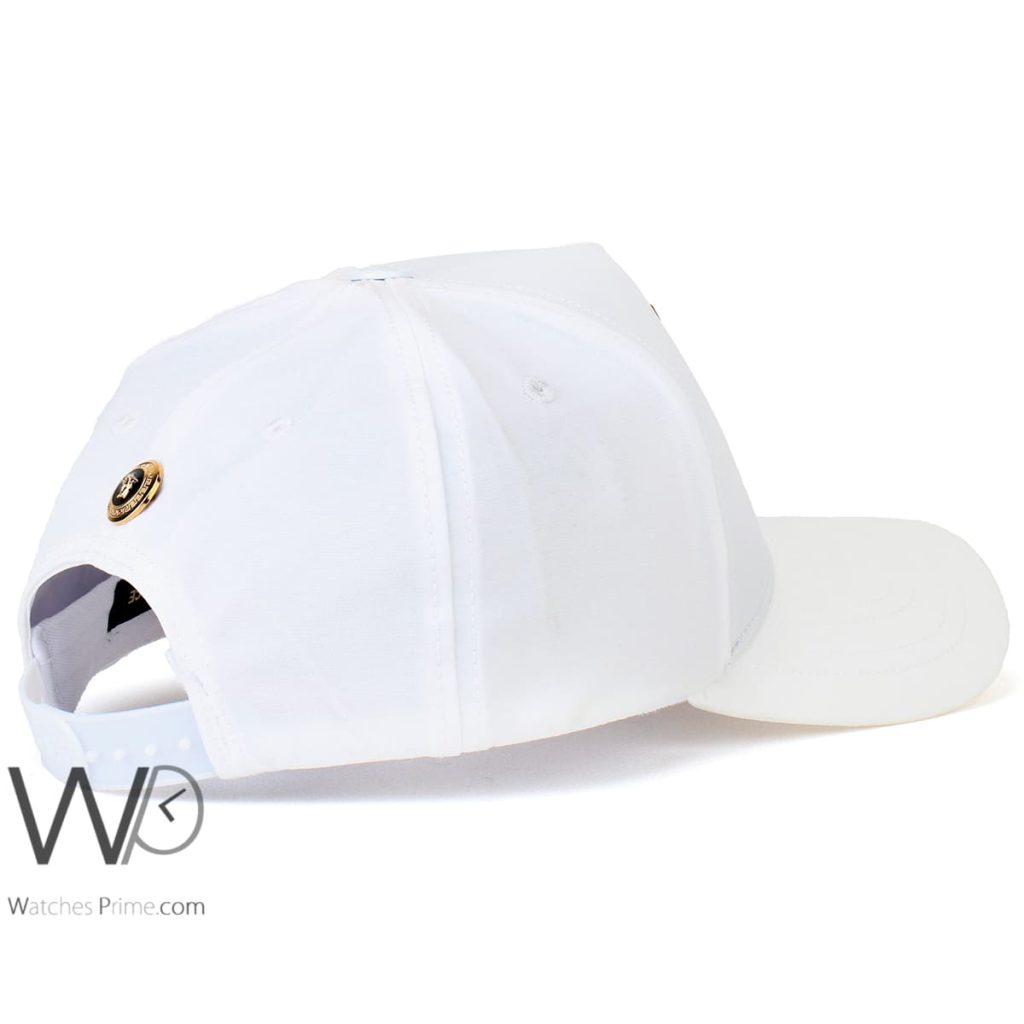 Versace White Cotton Baseball Cap | Watches Prime