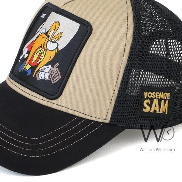 Yosemite Sam Trucker Beige Black Cap | Watches Prime