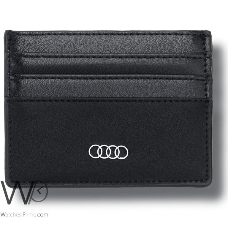 Audi Card Holder Wallet Black For Men | Watches Prime