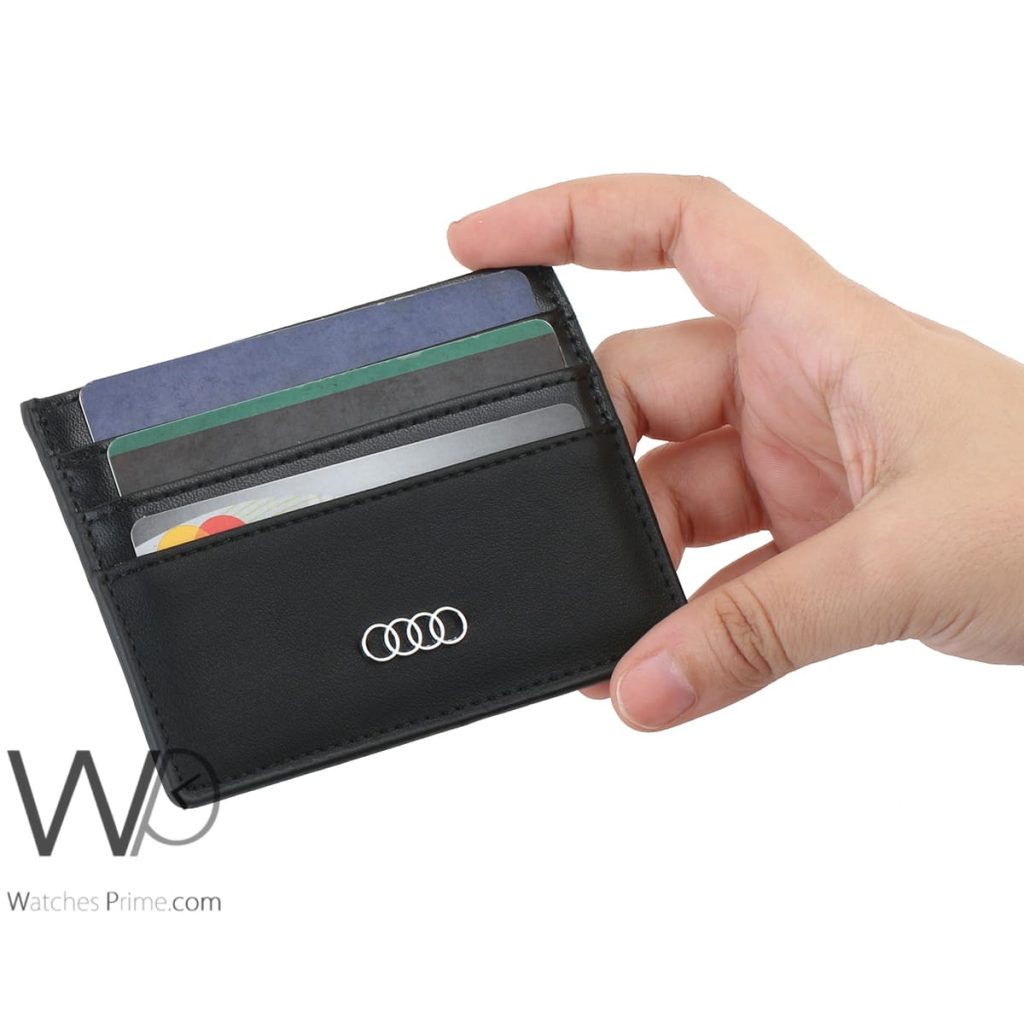 Audi Card Holder Wallet Black For Men | Watches Prime