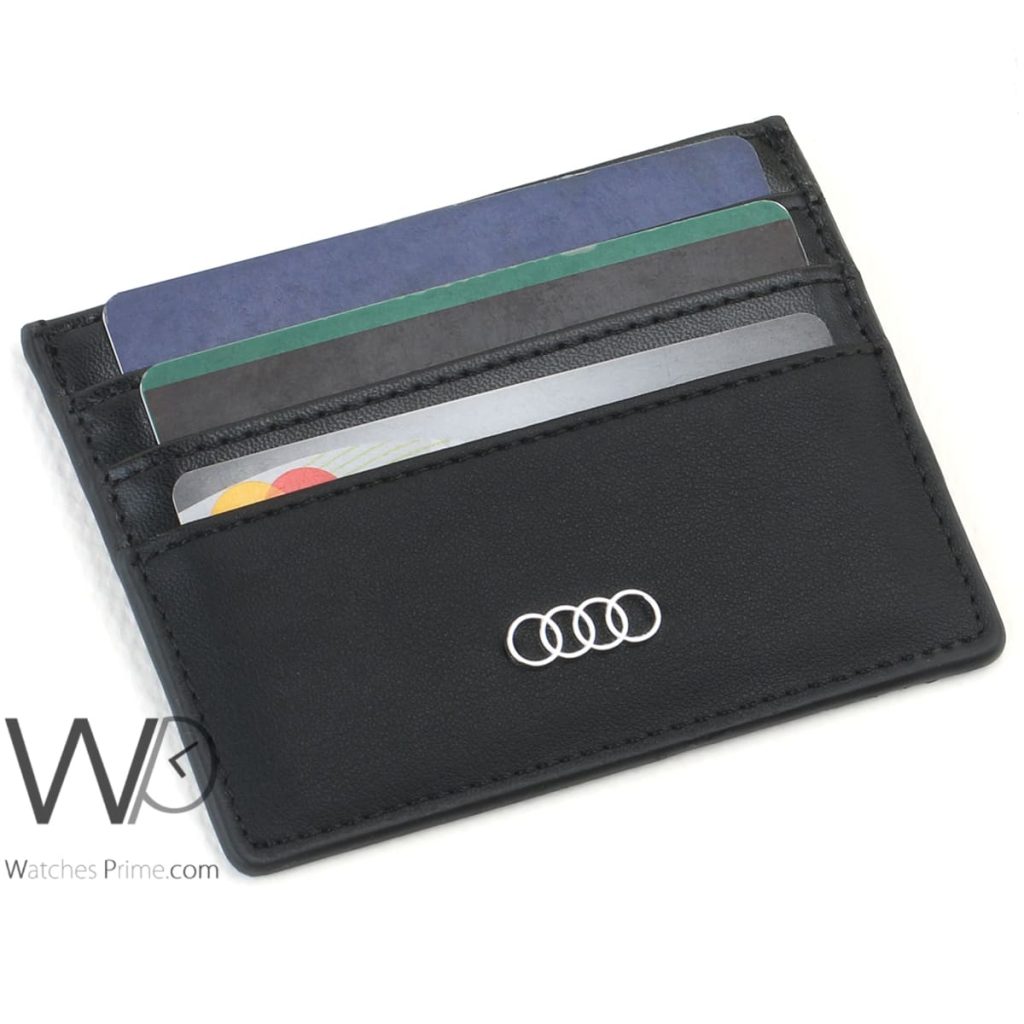 Audi Card Holder Wallet Black For Men | Watches Prime
