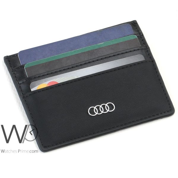 Audi Card Holder Wallet Black For Men | Watches Prime