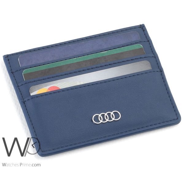 Audi Card Holder Wallet For Men Blue | Watches Prime
