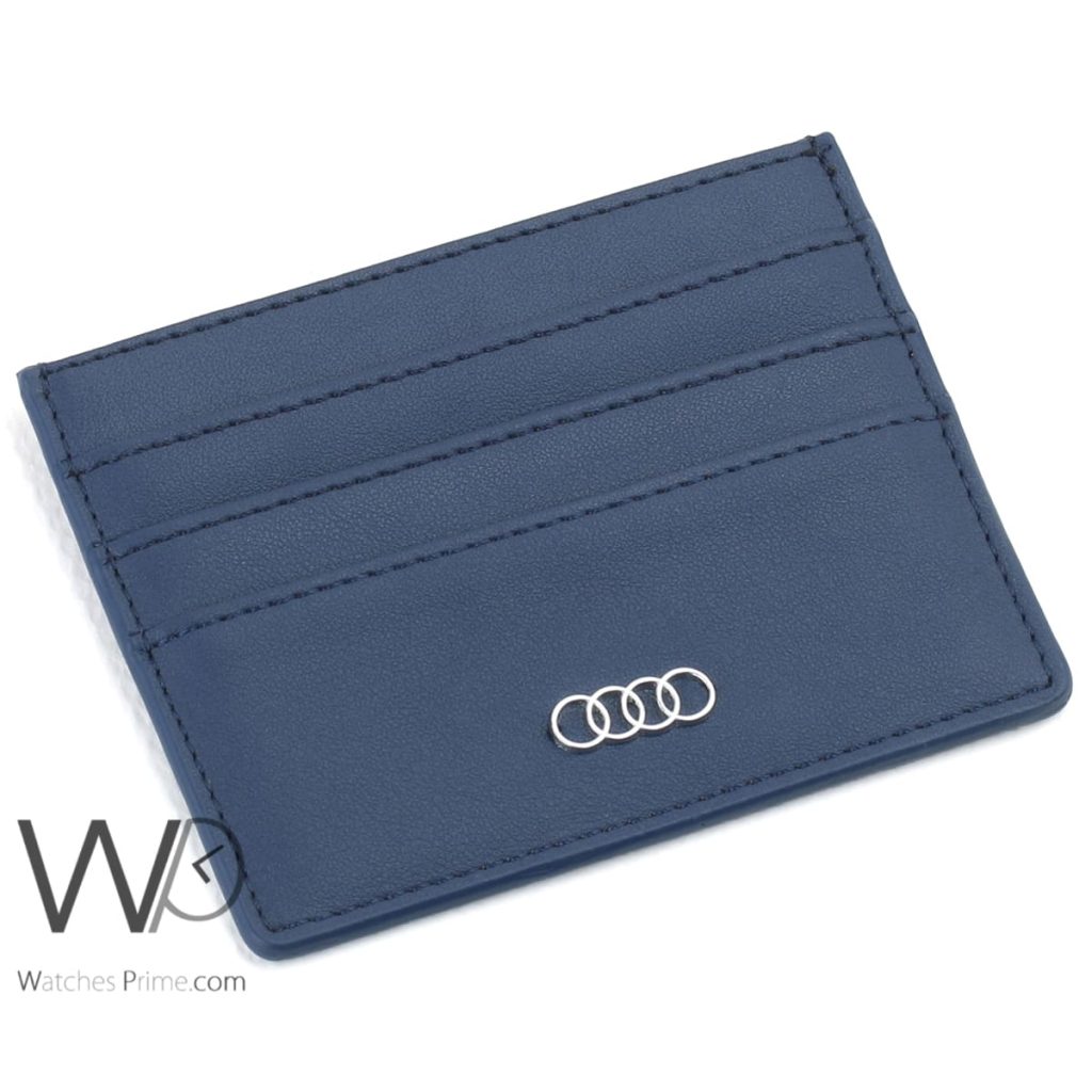 Audi Card Holder Wallet For Men Blue | Watches Prime