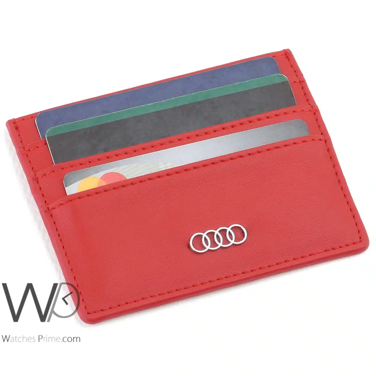 Audi Card Holder Wallet For Men Red | Watches Prime