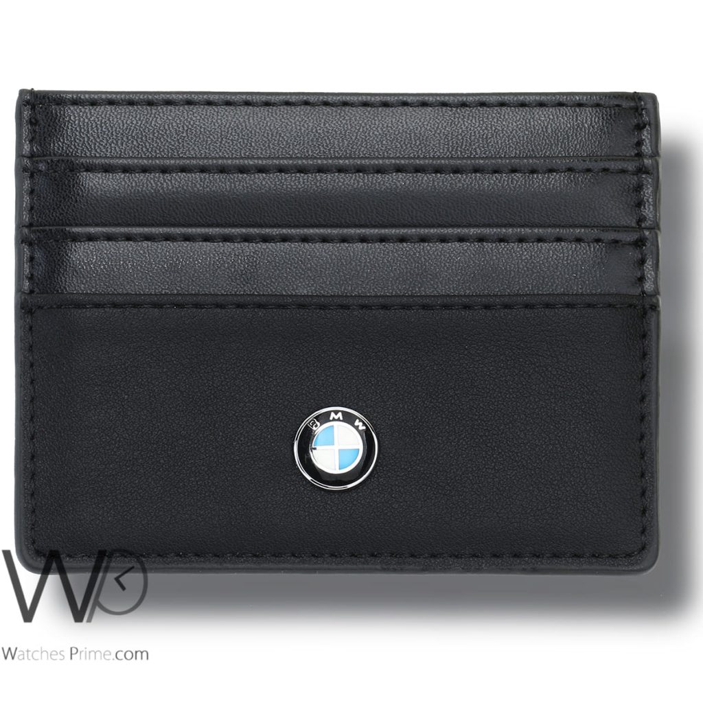 BMW Card Holder Wallet Black For Men | Watches Prime