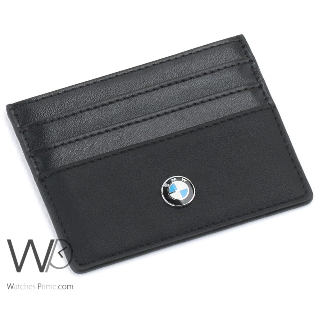 BMW Card Holder Wallet Black For Men | Watches Prime