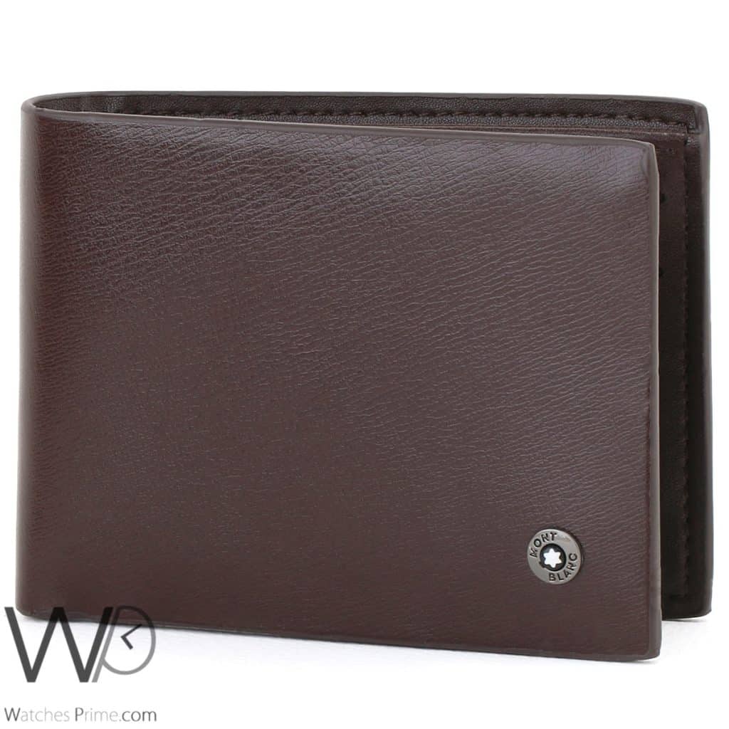 Mont blanc Wallet Leather Brown For Men | Watches Prime