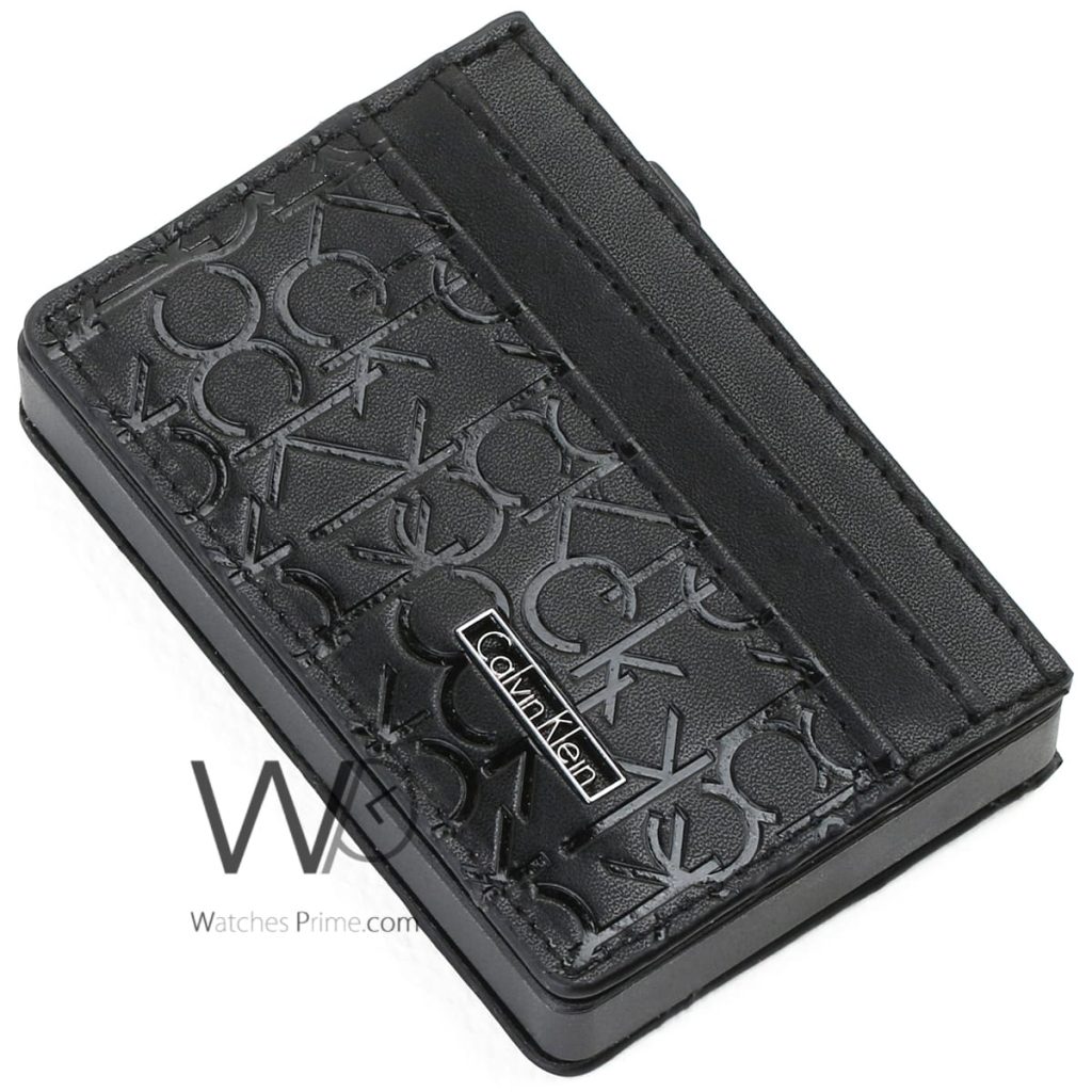 Calvin Klein Holder Card Wallet Black Men | Watches Prime