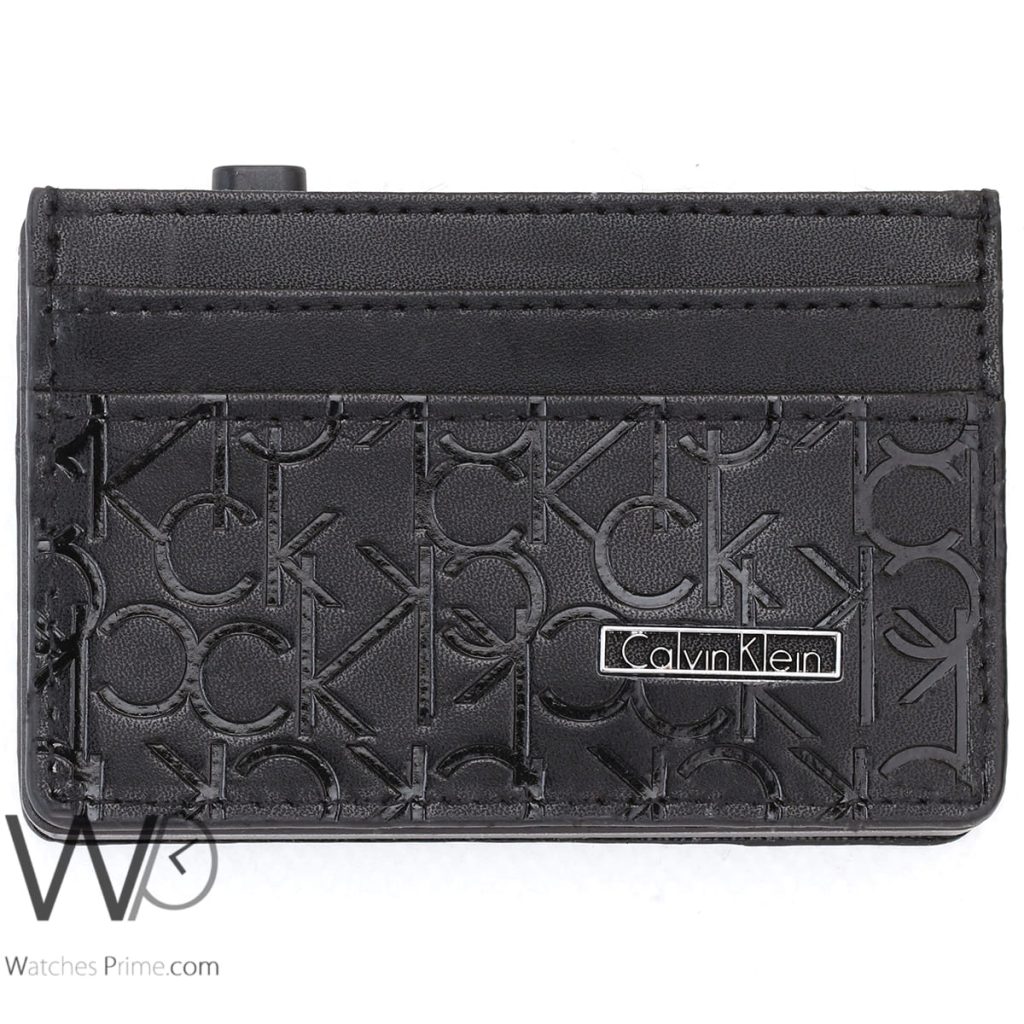 Calvin Klein Holder Card Wallet Black Men | Watches Prime