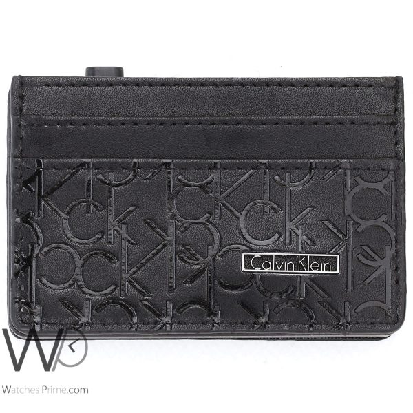 Calvin Klein Holder Card Wallet Black Men | Watches Prime