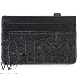 Calvin Klein Holder Card Wallet Black Men | Watches Prime