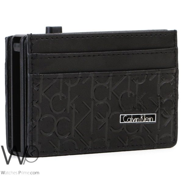 Calvin Klein Holder Card Wallet Black Men | Watches Prime