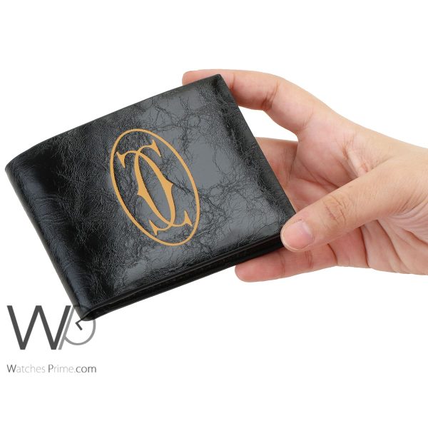 Cartier Leather Wallet Black For Men | Watches Prime