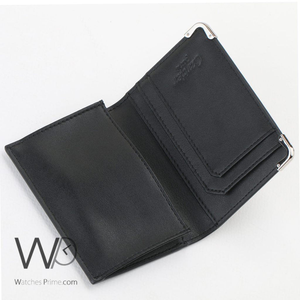 Cartier Wallet Black Leather For Men | Watches Prime
