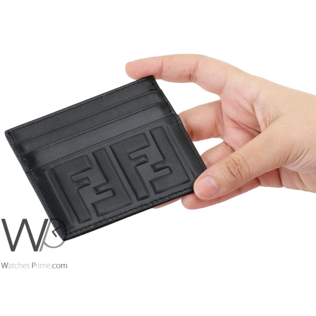 Fendi FF Card Holder Wallet For Men leather | Watches Prime