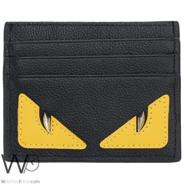 Fendi FF Card Holder Yellow Eyes For Men | Watches Prime
